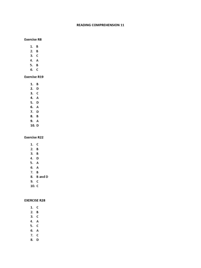 Grade 11 Reading Comprehension Answers | PDF | Technology & Engineering