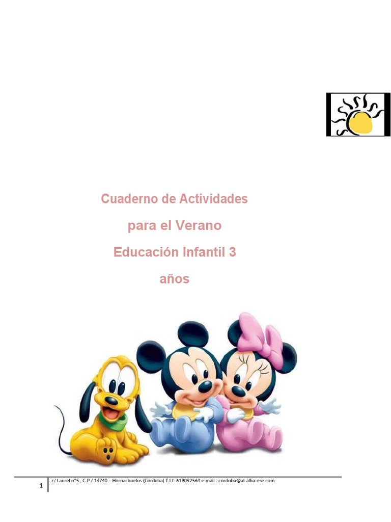 Cuaderno de Actividades Verano 3 Años | PDF
