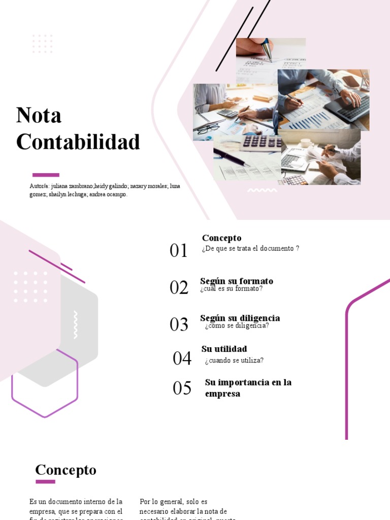 Nota de Contabilidad | PDF