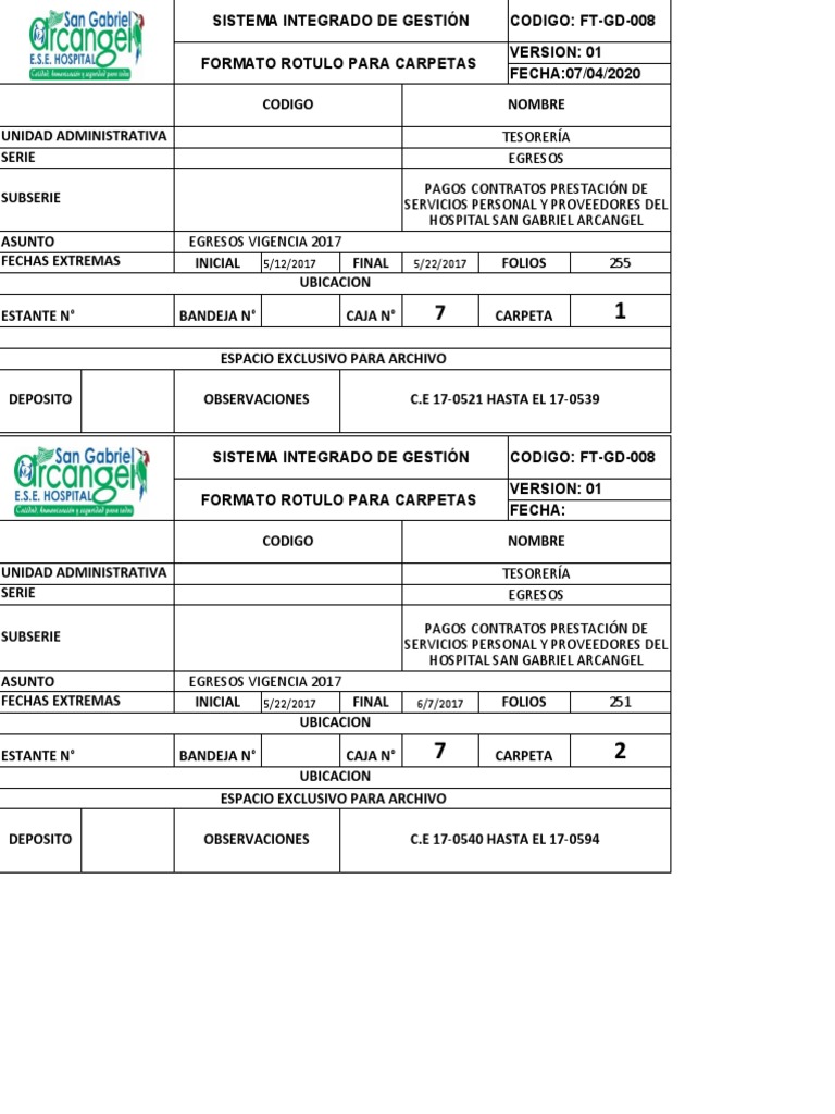 Rotulos - Carpetas | PDF | Informática y tecnología de la información ...