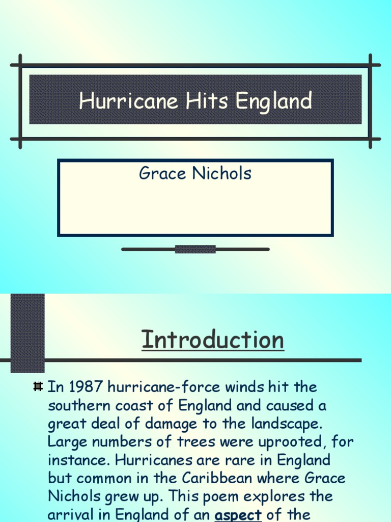 Hurricane Hits England