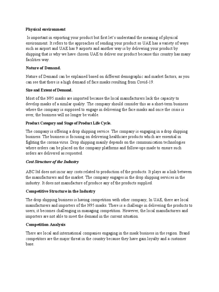 Physical Environment: Size and Extent of Demand | PDF | Brand | Competition