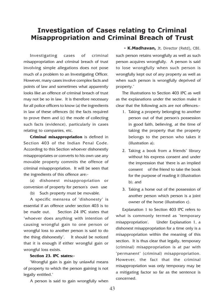 Misappropriation | PDF