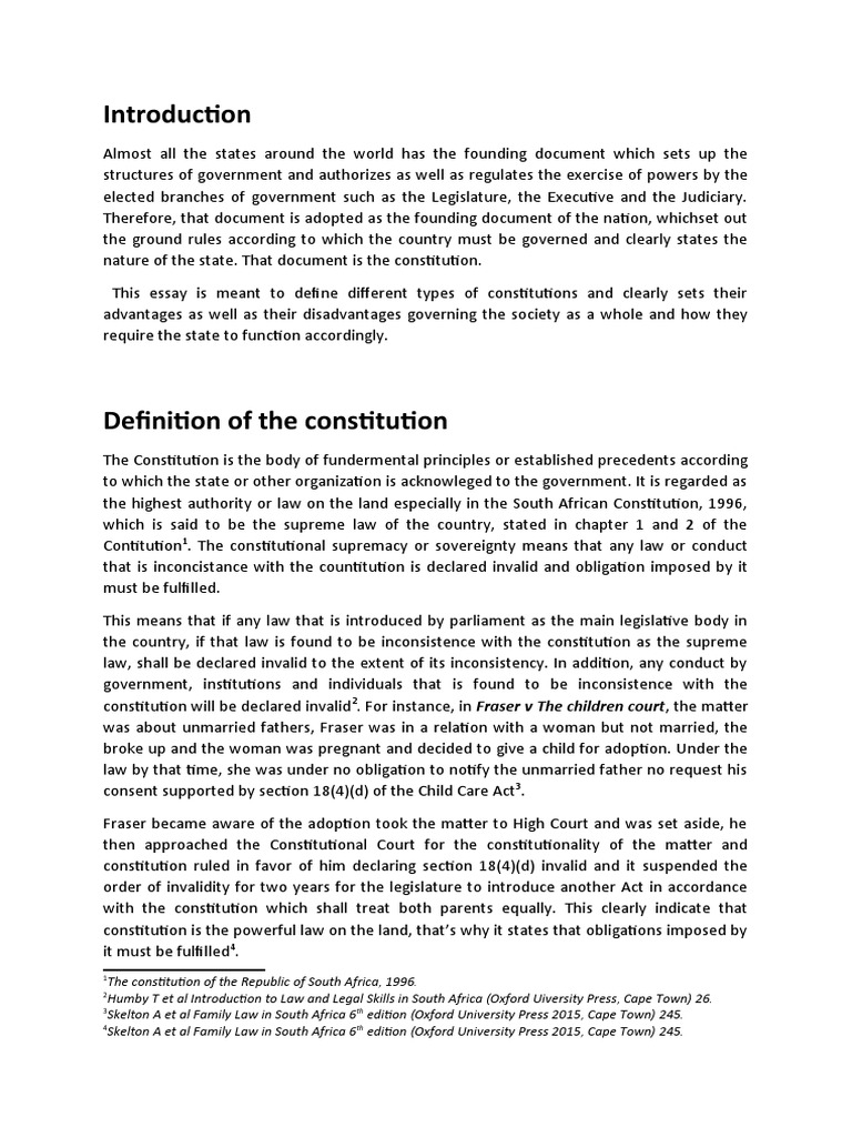 Types - of - Constitutions - Their - Advantages Politics | PDF ...