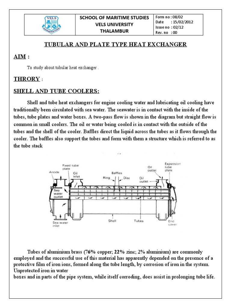 Shell Type Heat Exchanger | PDF | Corrosion | Heat Exchanger