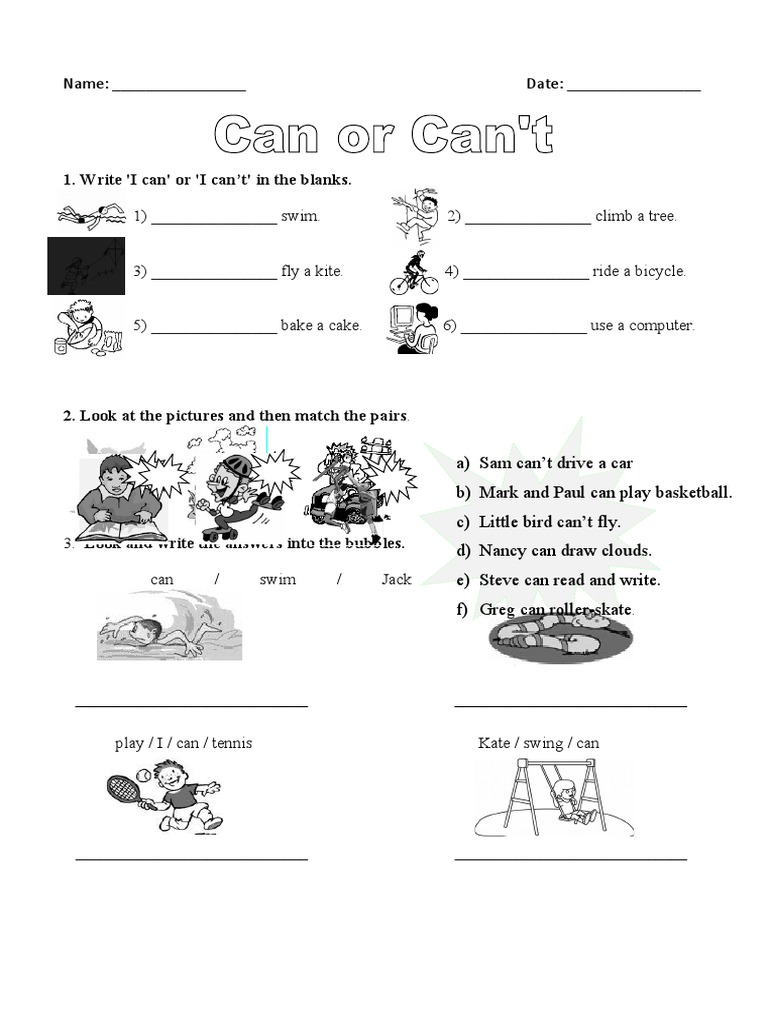 Can Worksheet | PDF