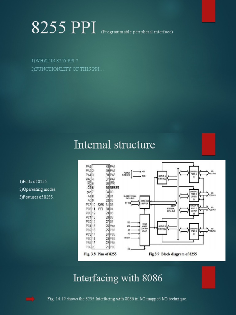8255 PPI (Programmable Peripheral Interface) | PDF