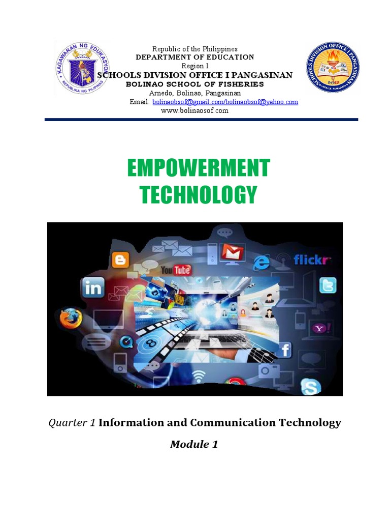 Empowerment Technology Module 1 Week 1 | PDF | Internet Service ...