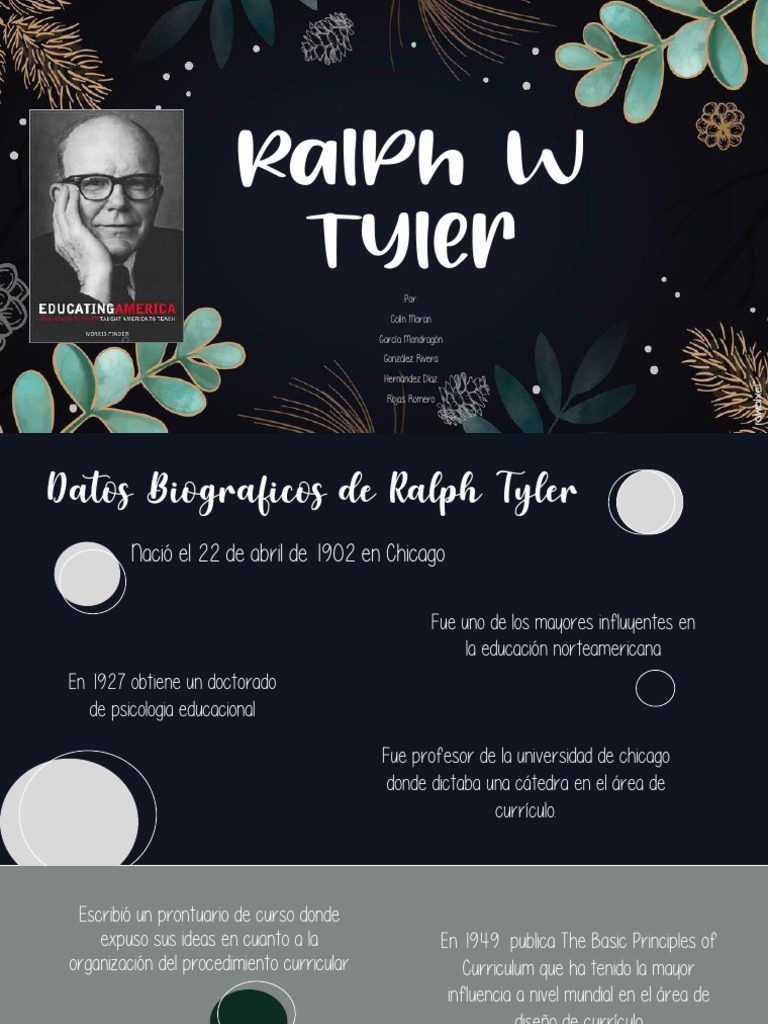 Ralph W Tyler PDF | PDF | Plan de estudios | Evaluación