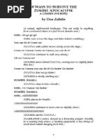 Zombie Script | PDF | Zombies