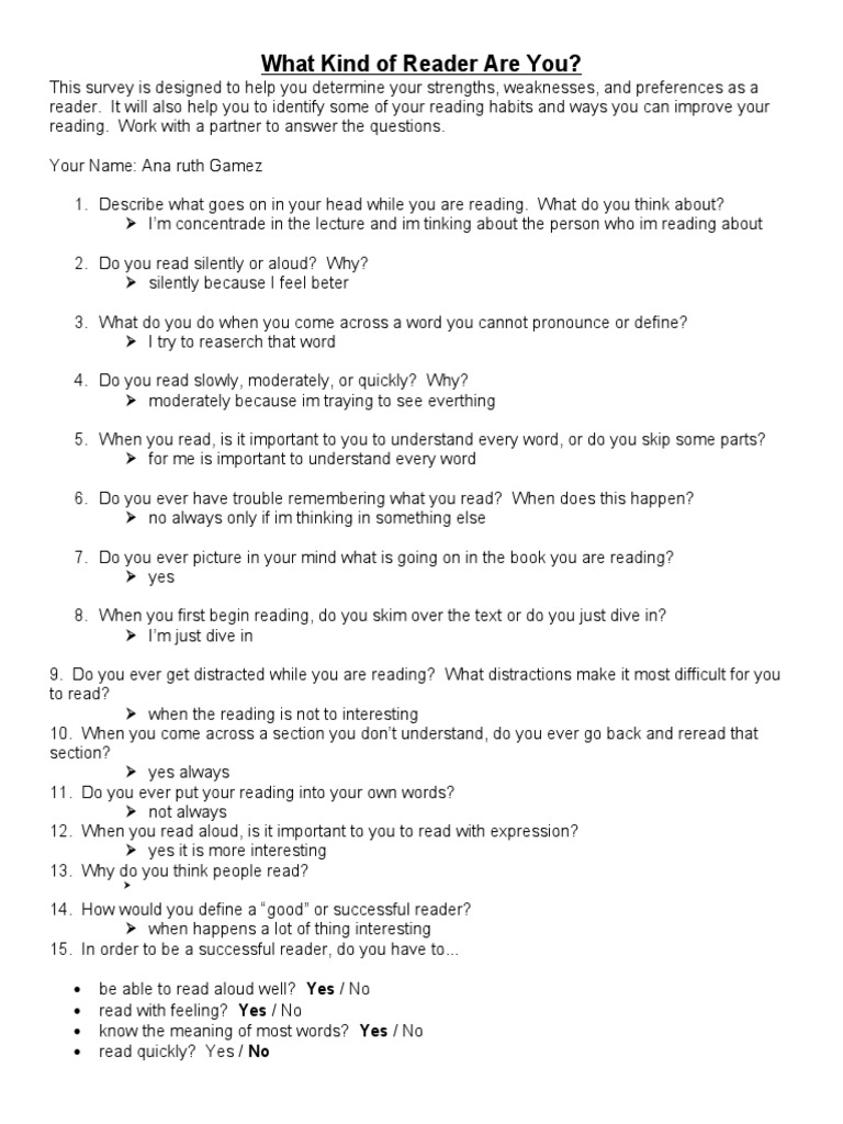 What - Kind of Reader Are You | PDF | Books | Novels