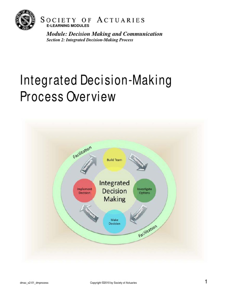 Integrated Decision-Making Process | PDF | Decision Making ...