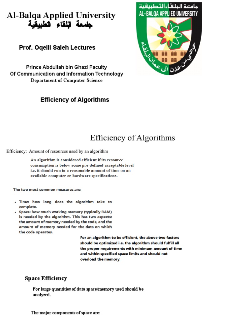 Algorithm Efficiency Last | PDF