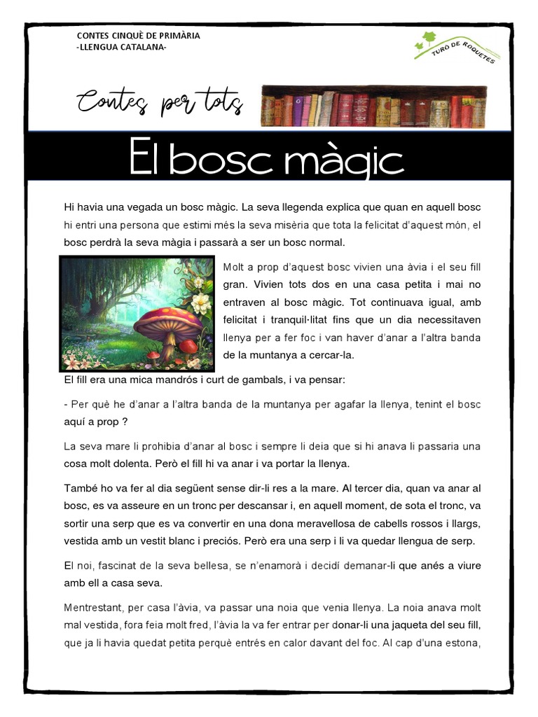Conte Cinquè. El Bosc Màgic | PDF