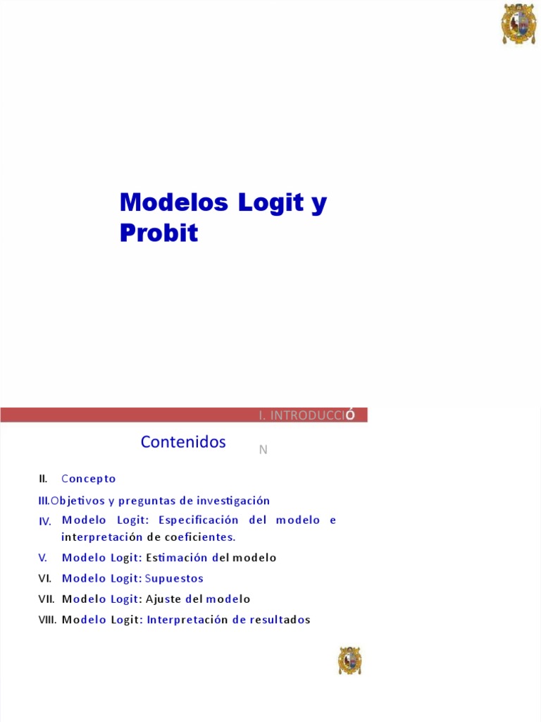 PDF Modelos Logit y Probit | PDF