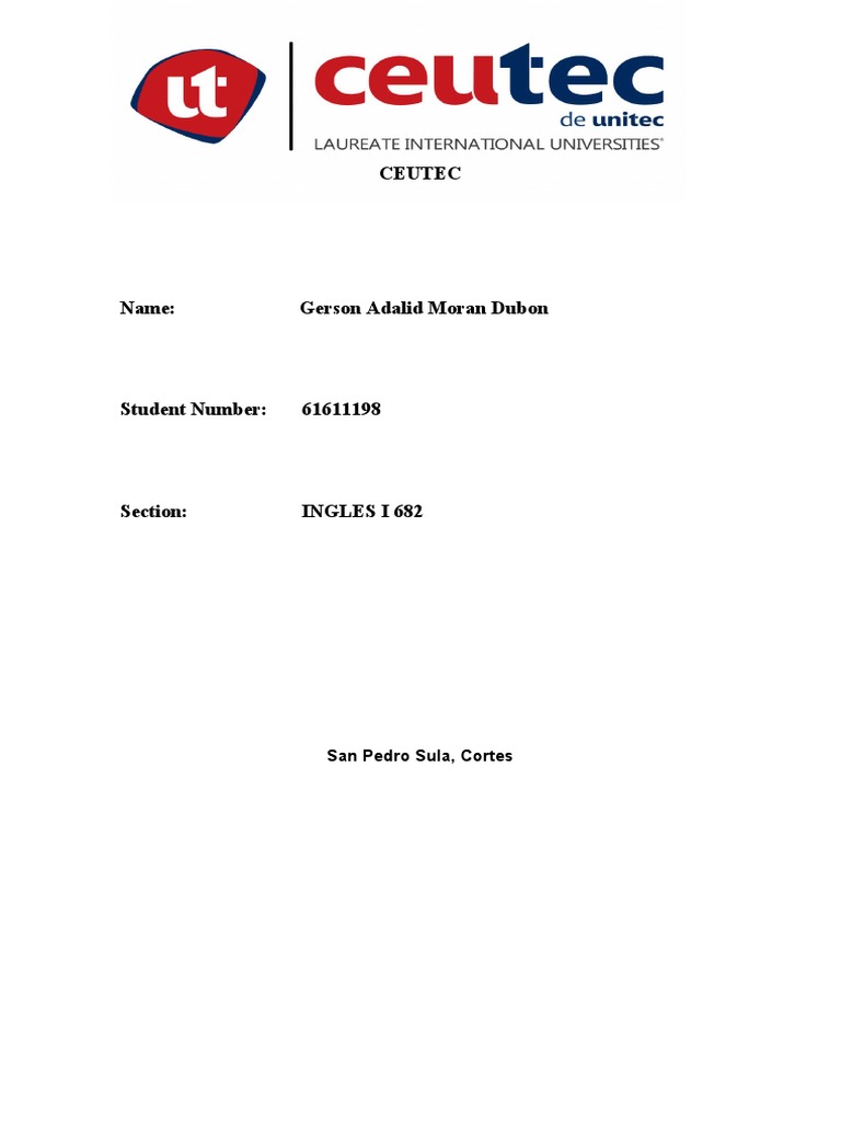 CEUTEC Student Daily Schedule | PDF