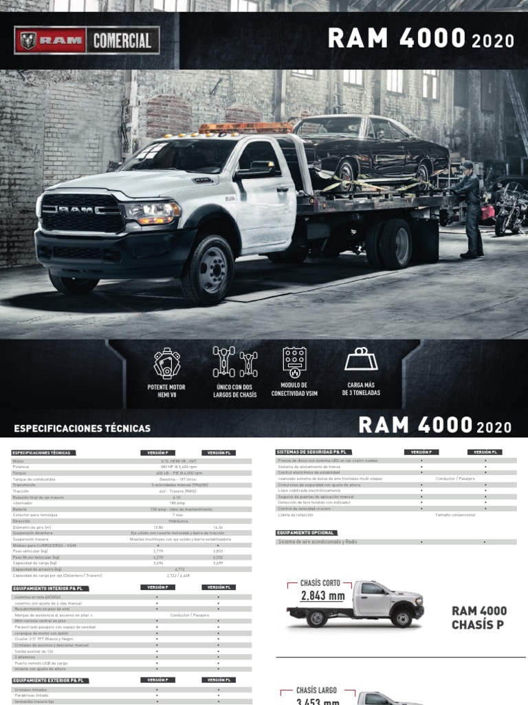 Ram 4000 2020 Ficha Tecnica | PDF