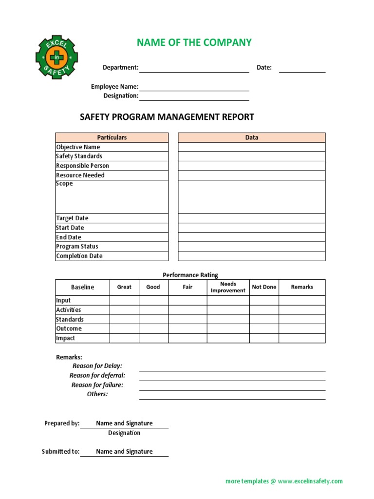 Safety Program Management Report | PDF