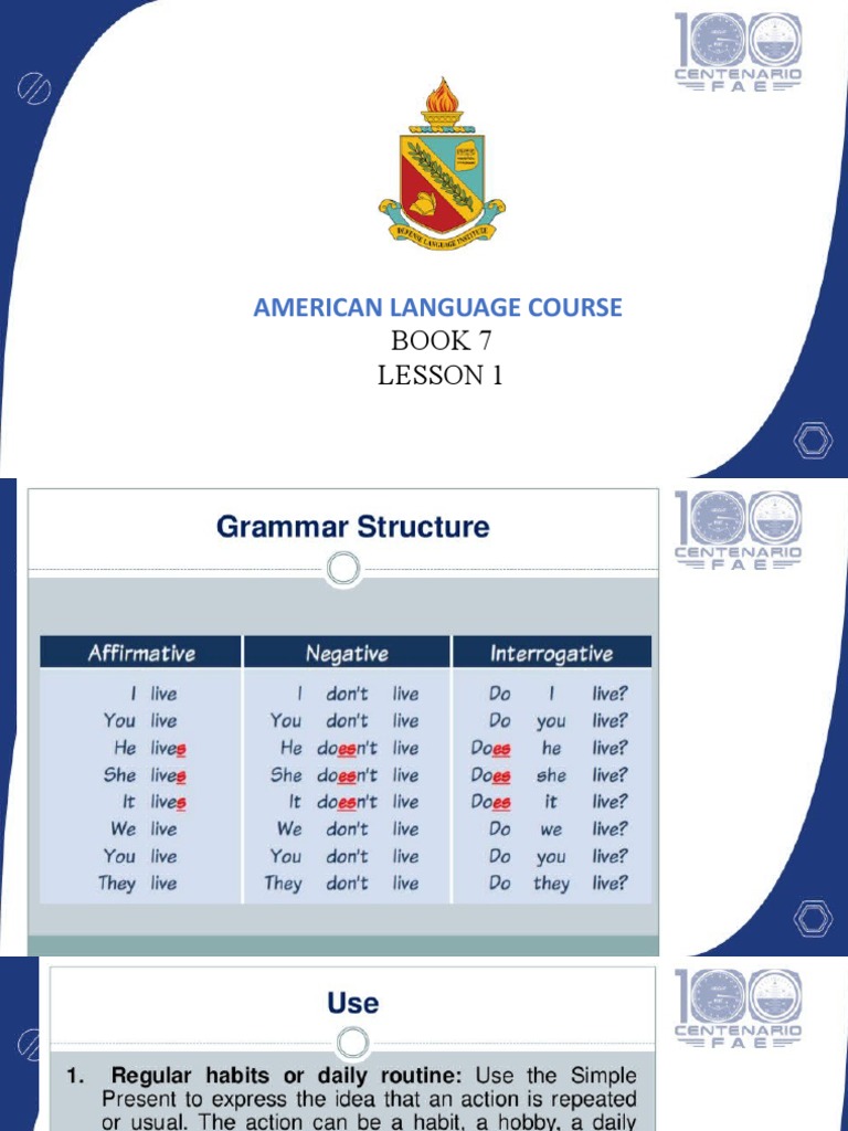 American Language Course Book 7 | PDF