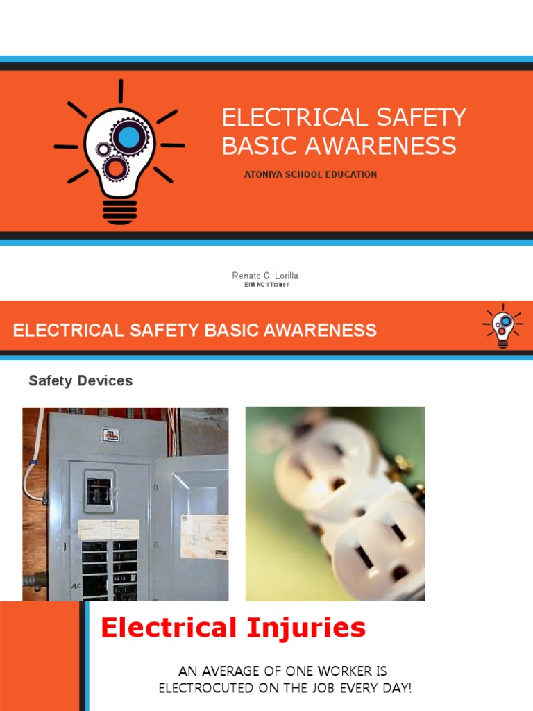 Electrical Safety Basic Awareness: Atoniya School Education | PDF ...