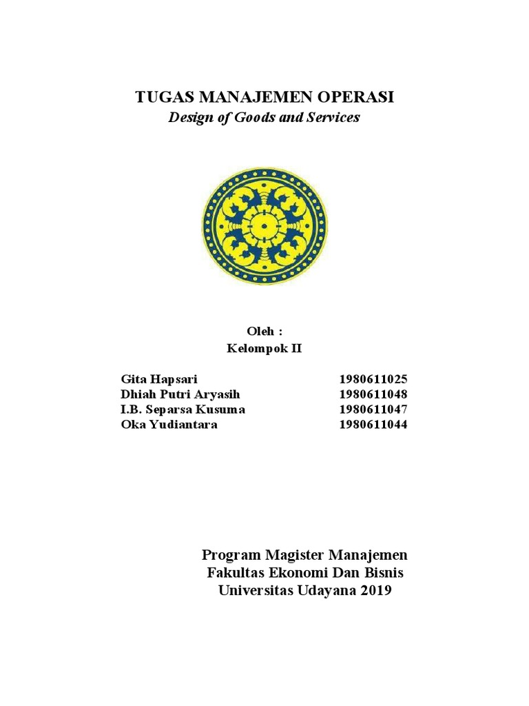 Group 2 - Design of Goods and Services (Part 1) | PDF