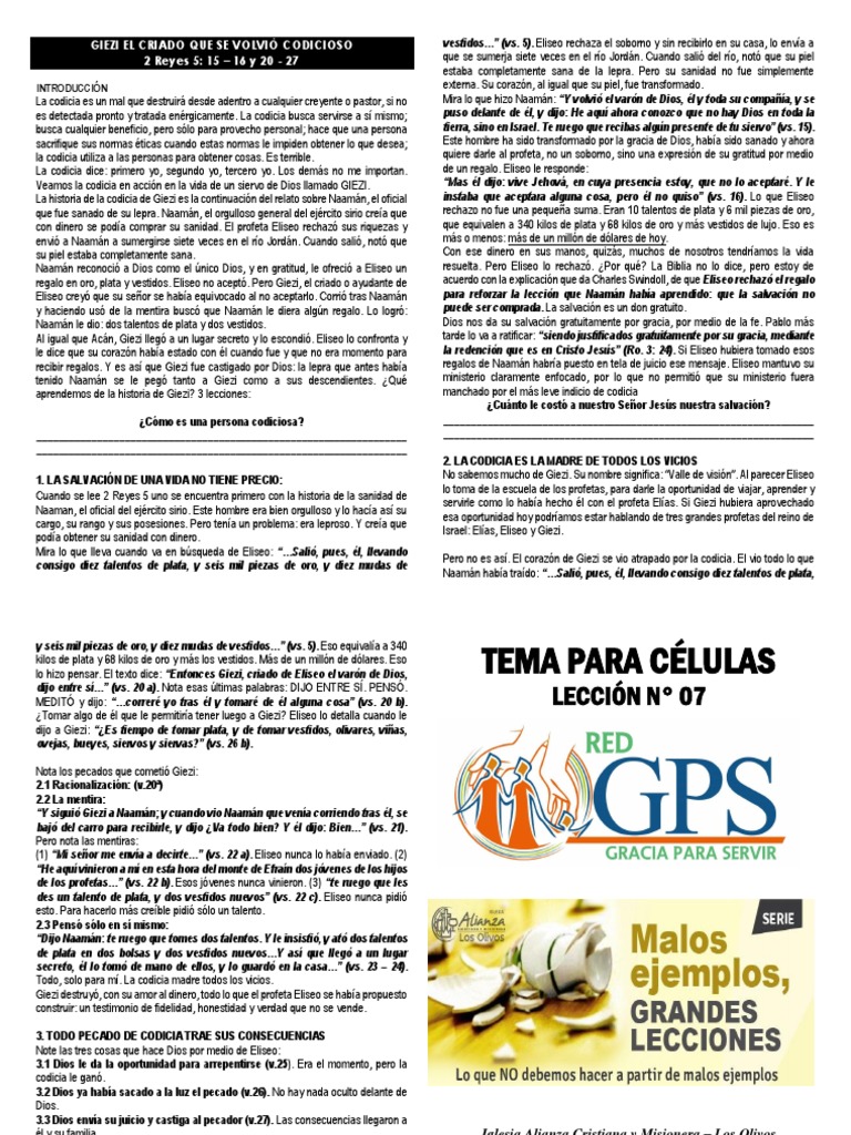 GIEZI | PDF | Salvación | Profeta