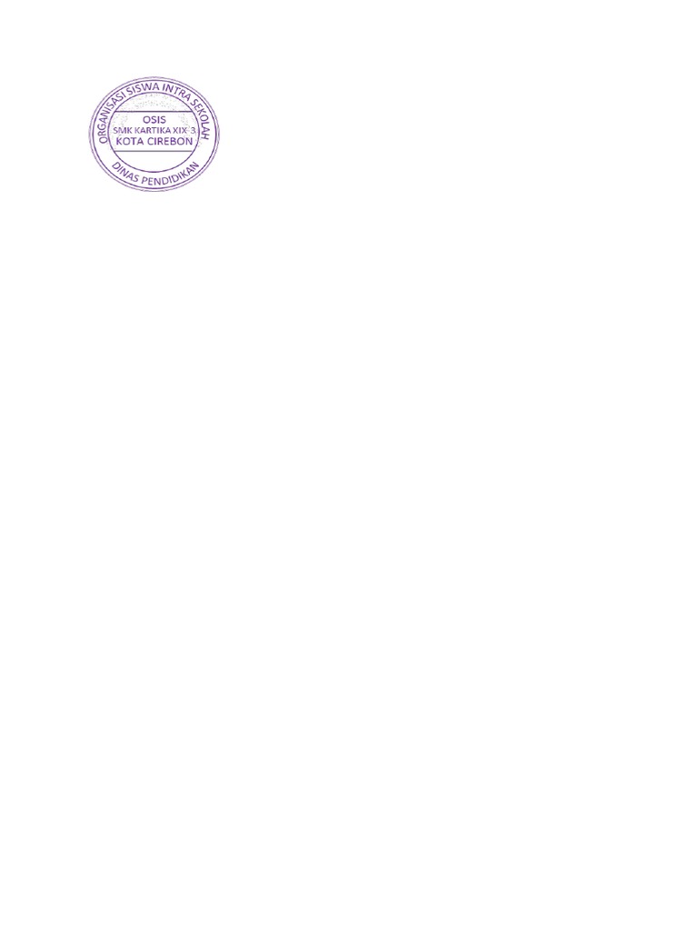 Stempel Osis SMK | PDF