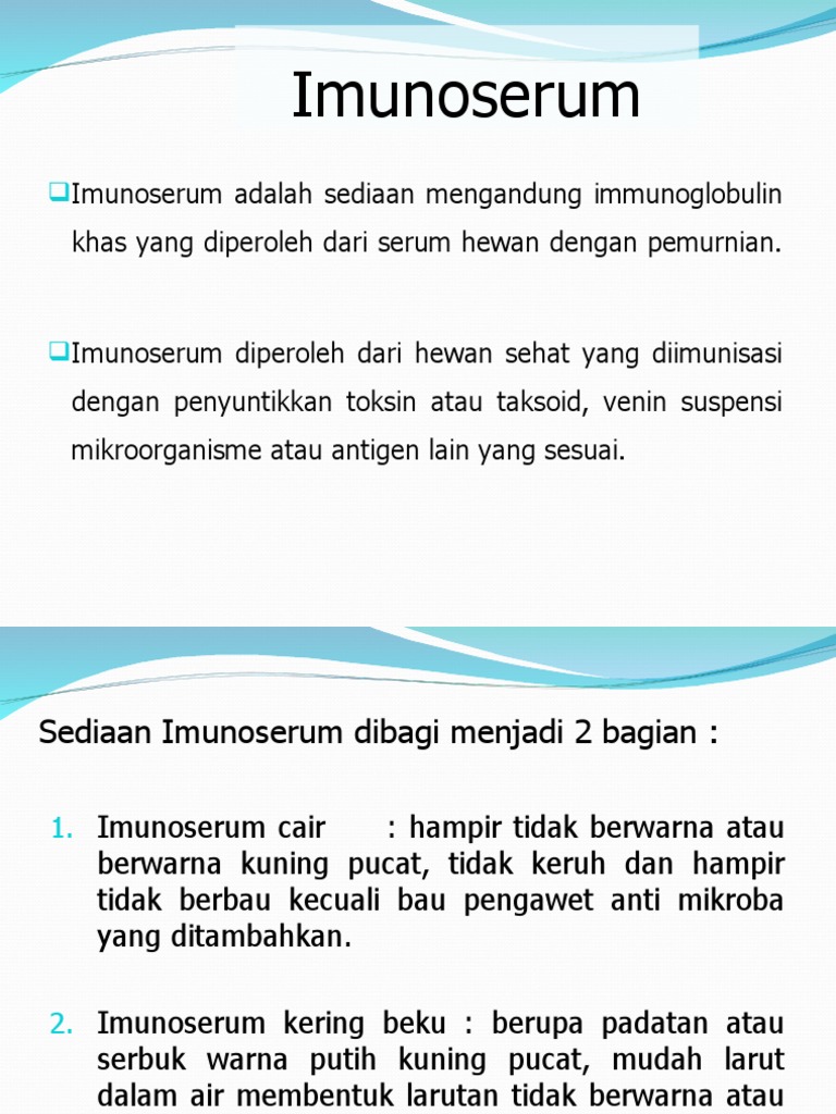 PPT Imunoserum | PDF