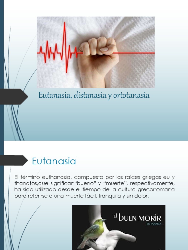 Eutanasia Distanasia y Ortotanasia | PDF | Suicidio | Muerte