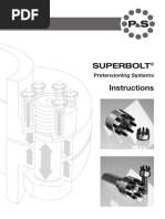 Superbolt Multi Jackbolt Tensioner Manual | PDF | Mechanical Engineering | Manufactured Goods