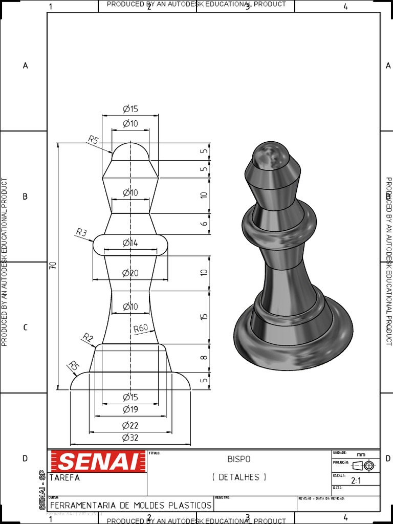 Peça Xadrez Bispo PDF | PDF