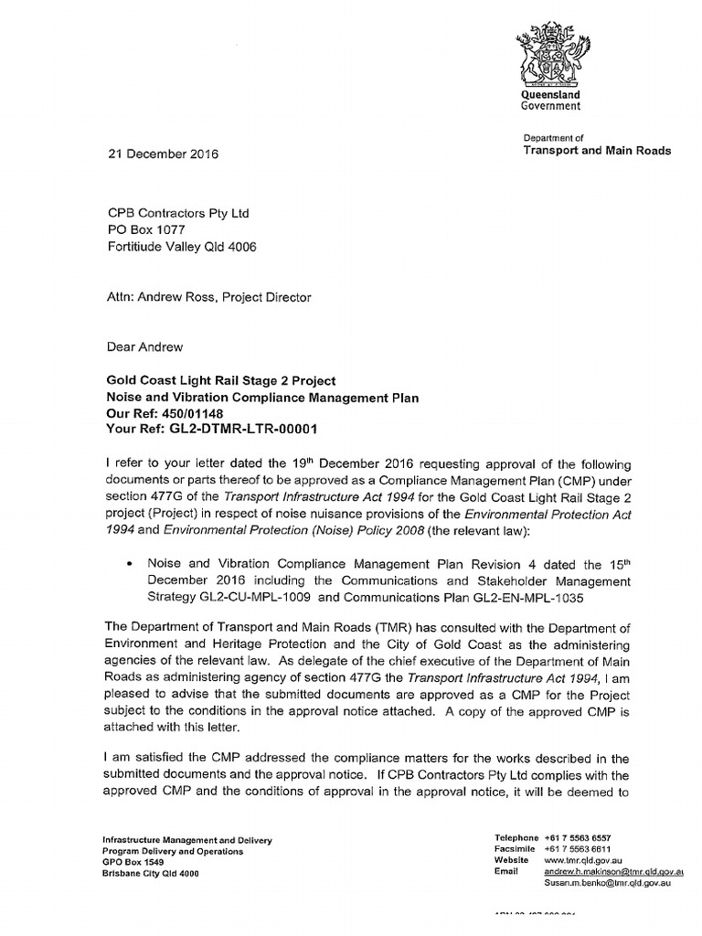 Transport and Main Roads: Queensland | PDF | Regulatory Compliance ...