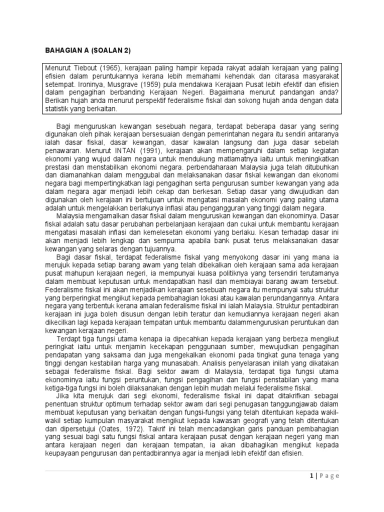 Dasar Fiskal 1 | PDF