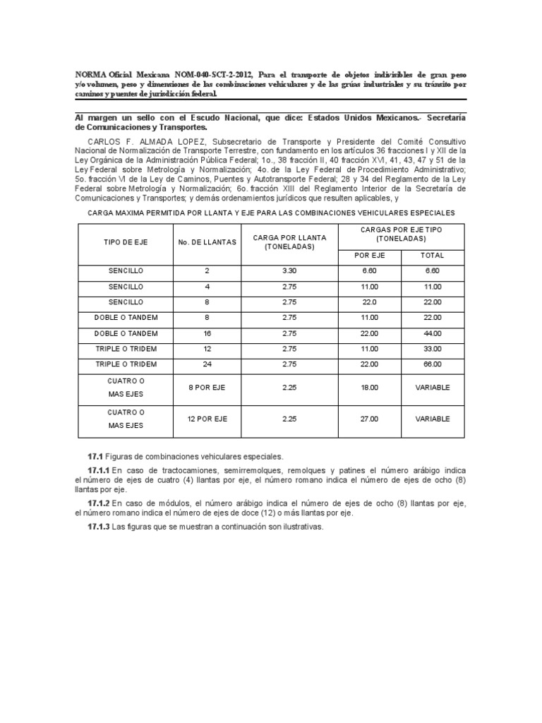 Tipos de Carga Sobredimensionada | PDF | Gobierno | Transporte