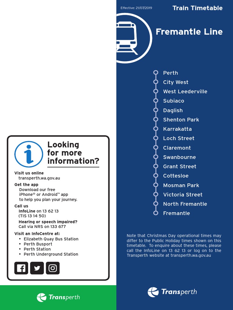 Fremantle Line: Looking For More Information? | PDF
