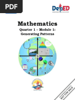 Math 10 Week 1-2 - PATTERN AND SEQUENCE | PDF | Sequence | Mathematical Analysis