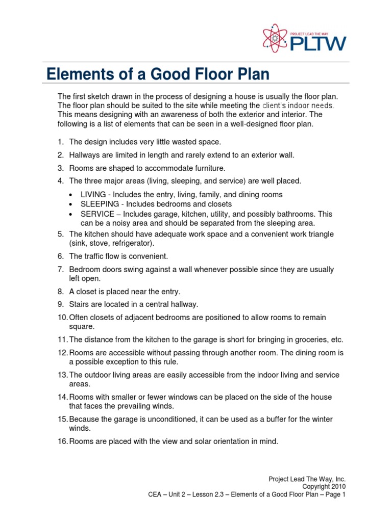 Key Elements of Effective Floor Plans | PDF