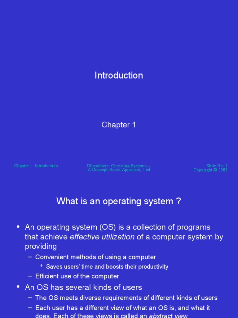 Intro Pdf Operating System Process Computing
