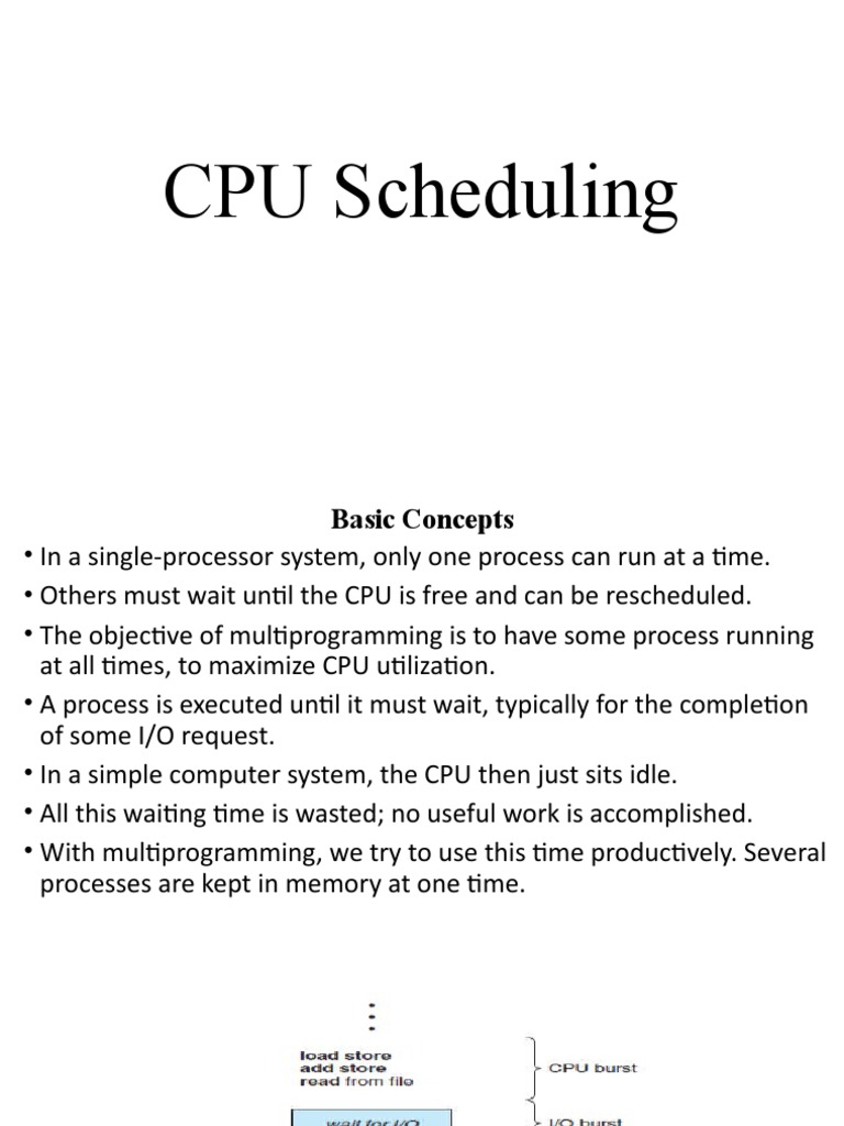 CPU Scheduling | PDF | Scheduling (Computing) | Process (Computing)