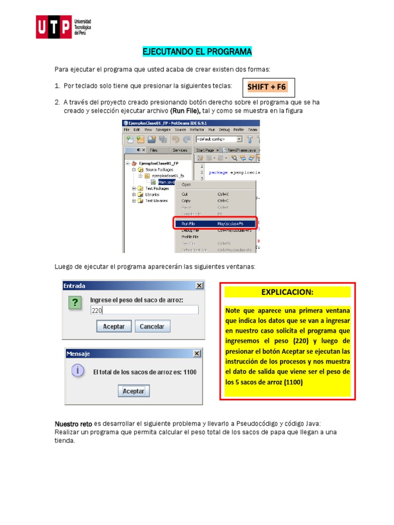 Guia Lab N°1 Estructuras Secuenciales 20042020-P2 | PDF | Java (lenguaje de programación ...