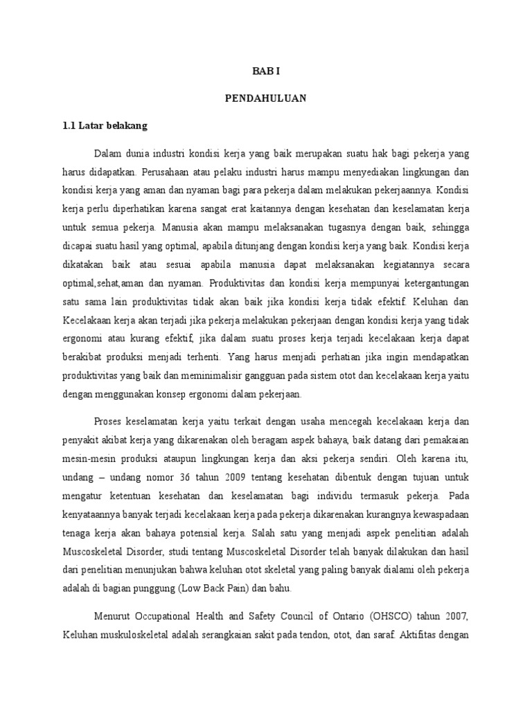 BAB II RULA REBA - New | PDF