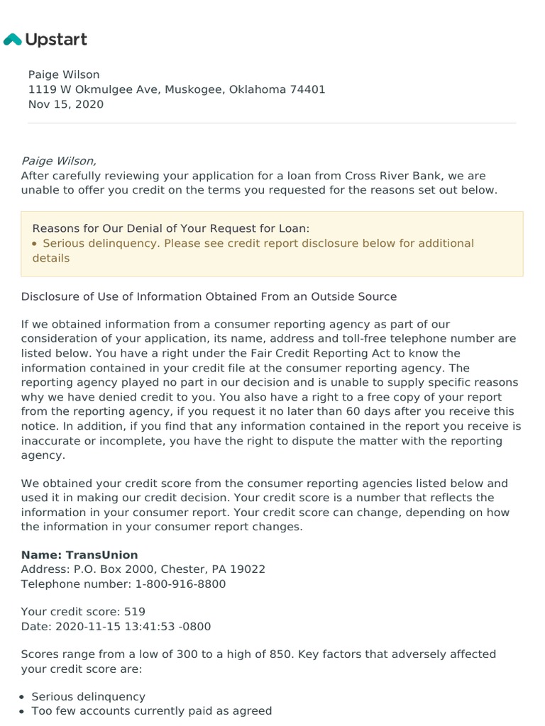 Notice PDF | PDF | Credit Score | Credit History