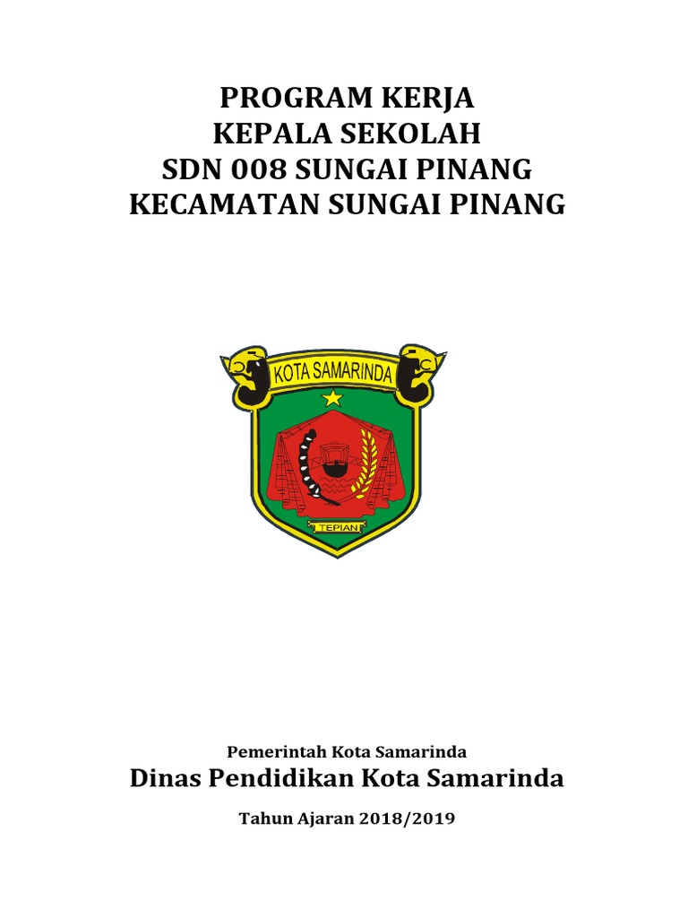 Program Kerja Kepala Sekolah SD | PDF | Karier & Perkembangan