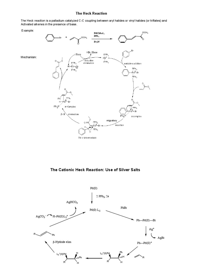 HECK Reaction | PDF | Organic Reactions | Inorganic Chemistry
