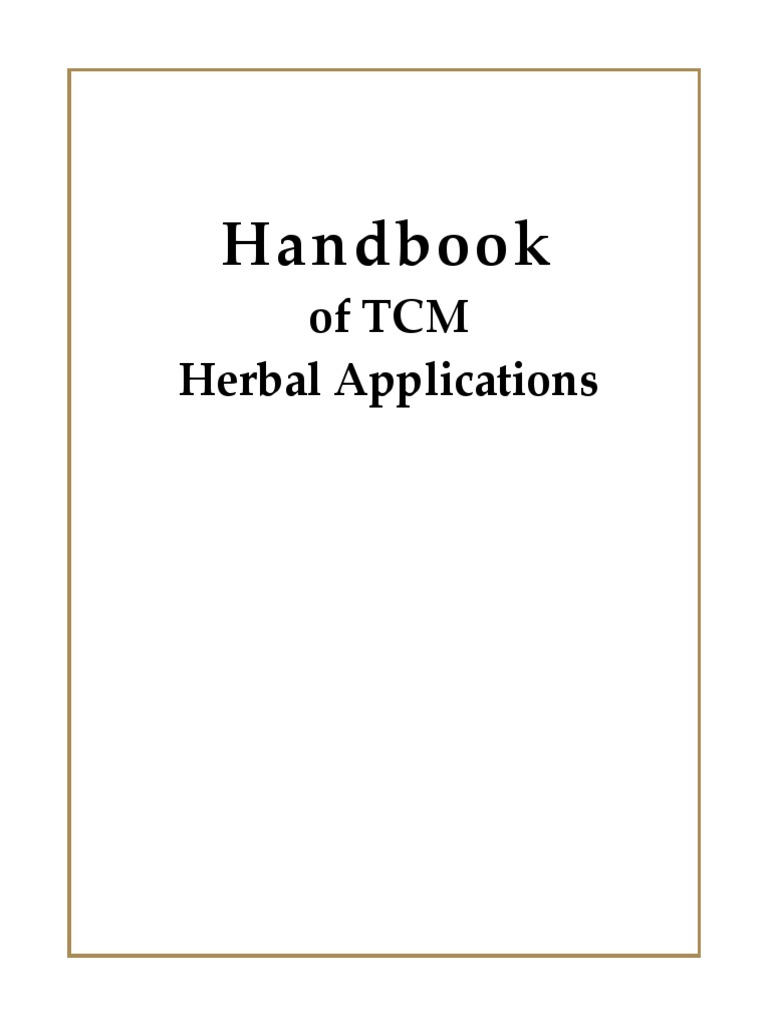 2015 Handbook of TCM Herbal Applications | PDF | Bloating | Traditional ...