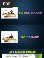 Ano Ang Kahulugan NG Demand, Demand Function | PDF