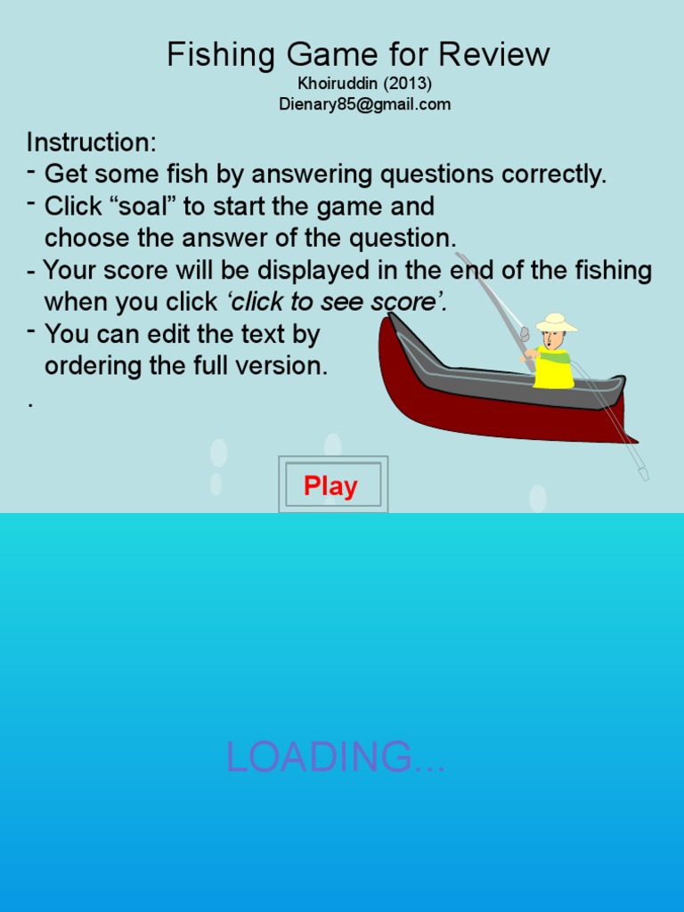 Fishing Game: Answer Questions to Win | PDF | Leisure