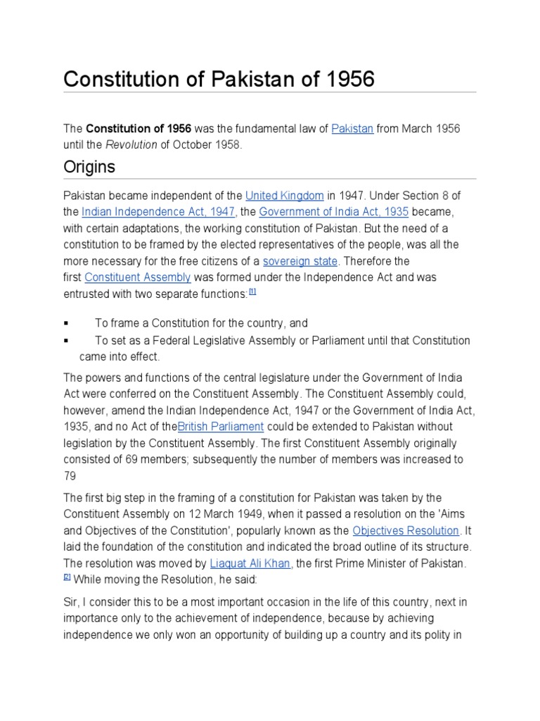 An Overview of the Key Provisions and Islamic Character of Pakistan's ...