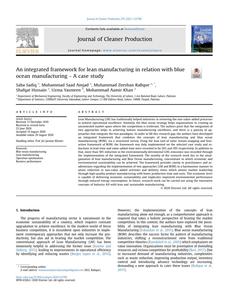 Lean Blue Ocean | PDF | Sustainability | Case Study