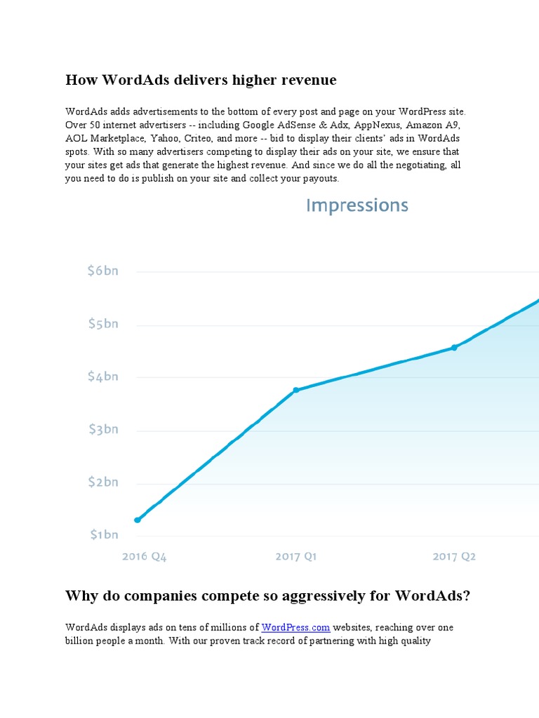 How WordAds Delivers Higher Revenue | PDF